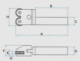 01) K3 Twin Wheel Knurling Tool 16mm Shank Right Hand